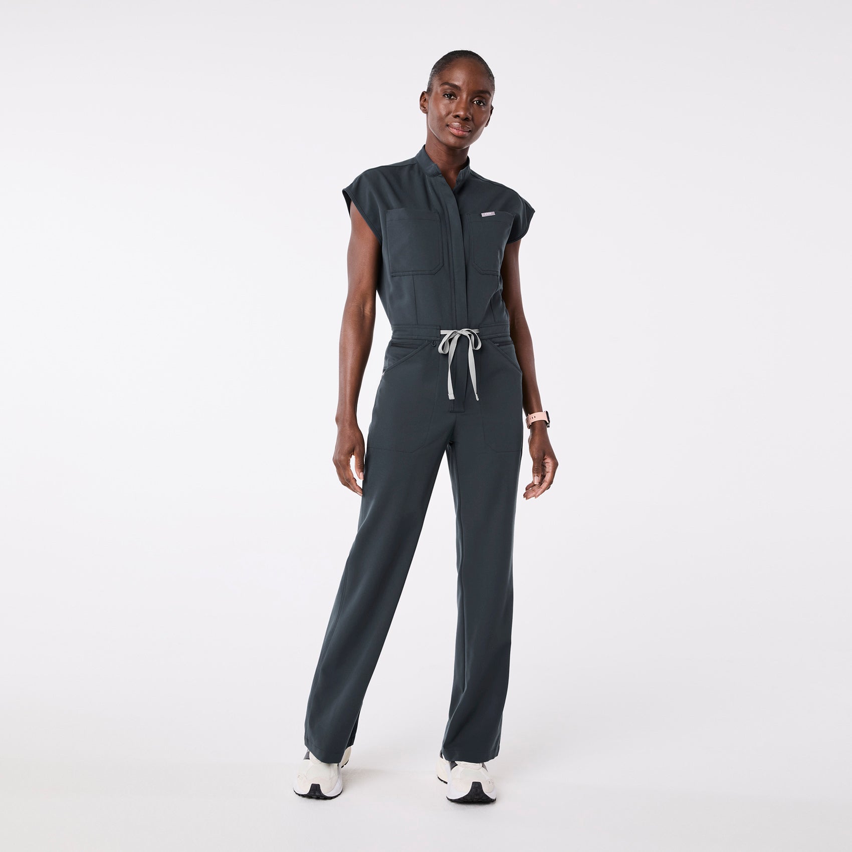 FIGS Rafaela Cargo Wide Leg ScrubJumpsuit™-Dark Harbor – Kanadadan Kapına