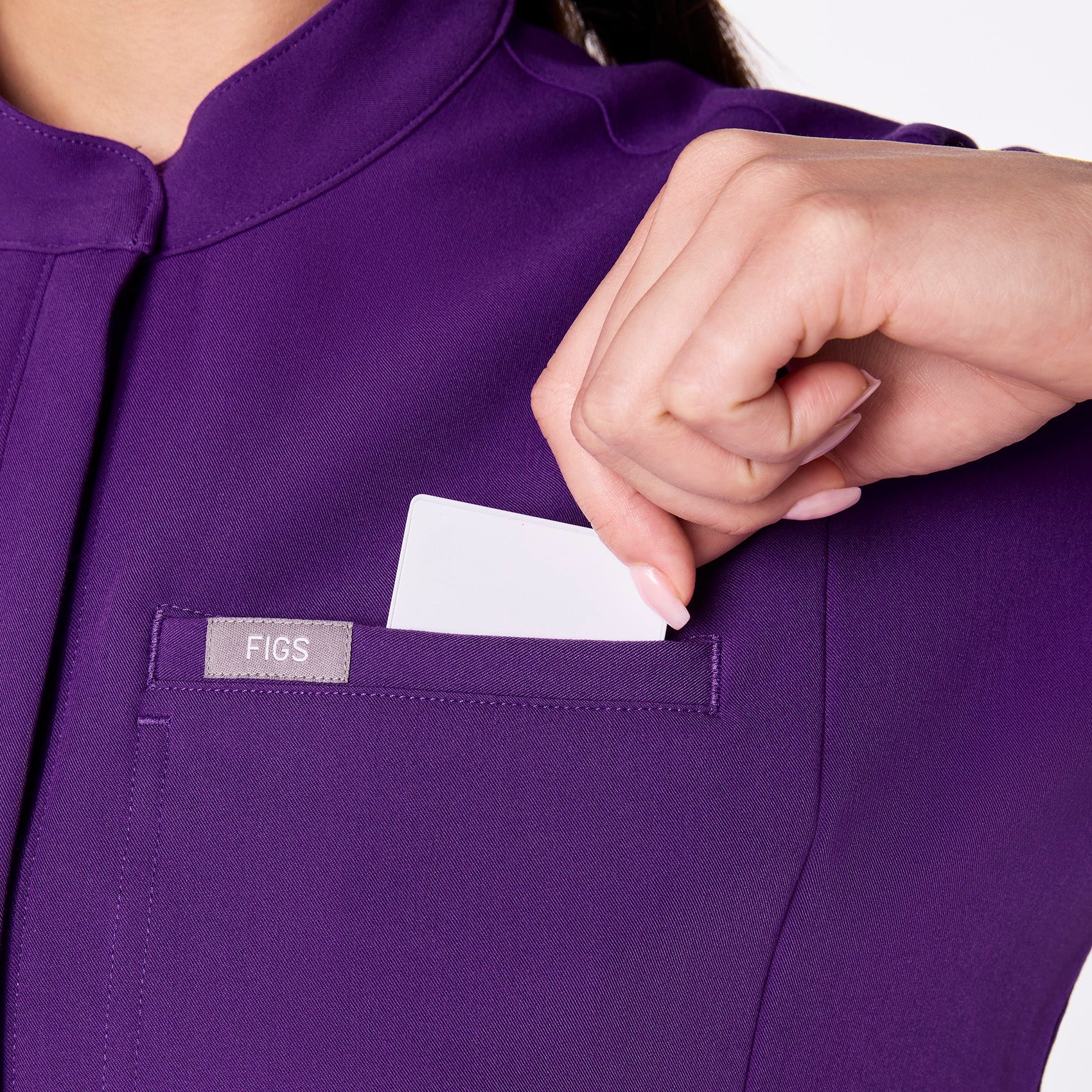 FIGS Montex Scrub Top- Digital Grape – Kanadadan Kapına