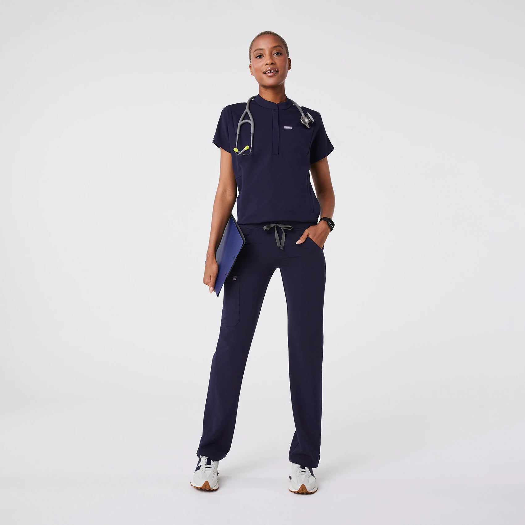 FIGS Montex Scrub Top-Navy – Kanadadan Kapına