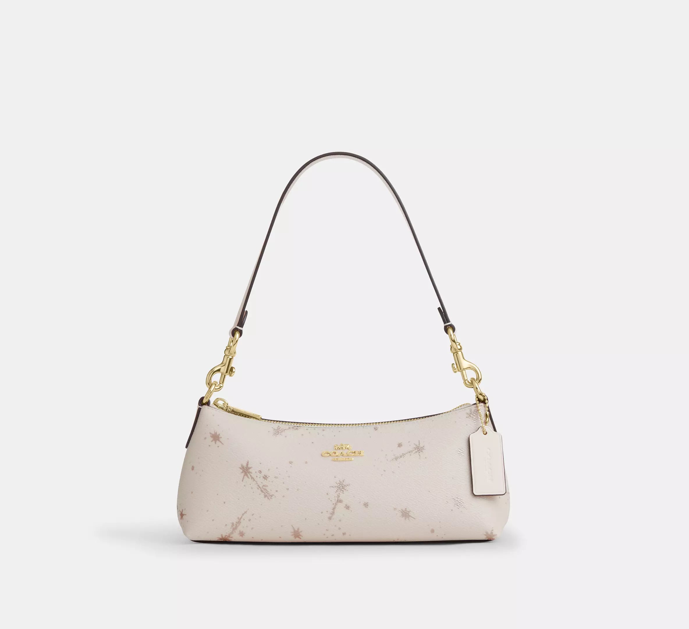 Coach Charlotte Shoulder Bag With Star Print - Gold/Chalk Multi ...