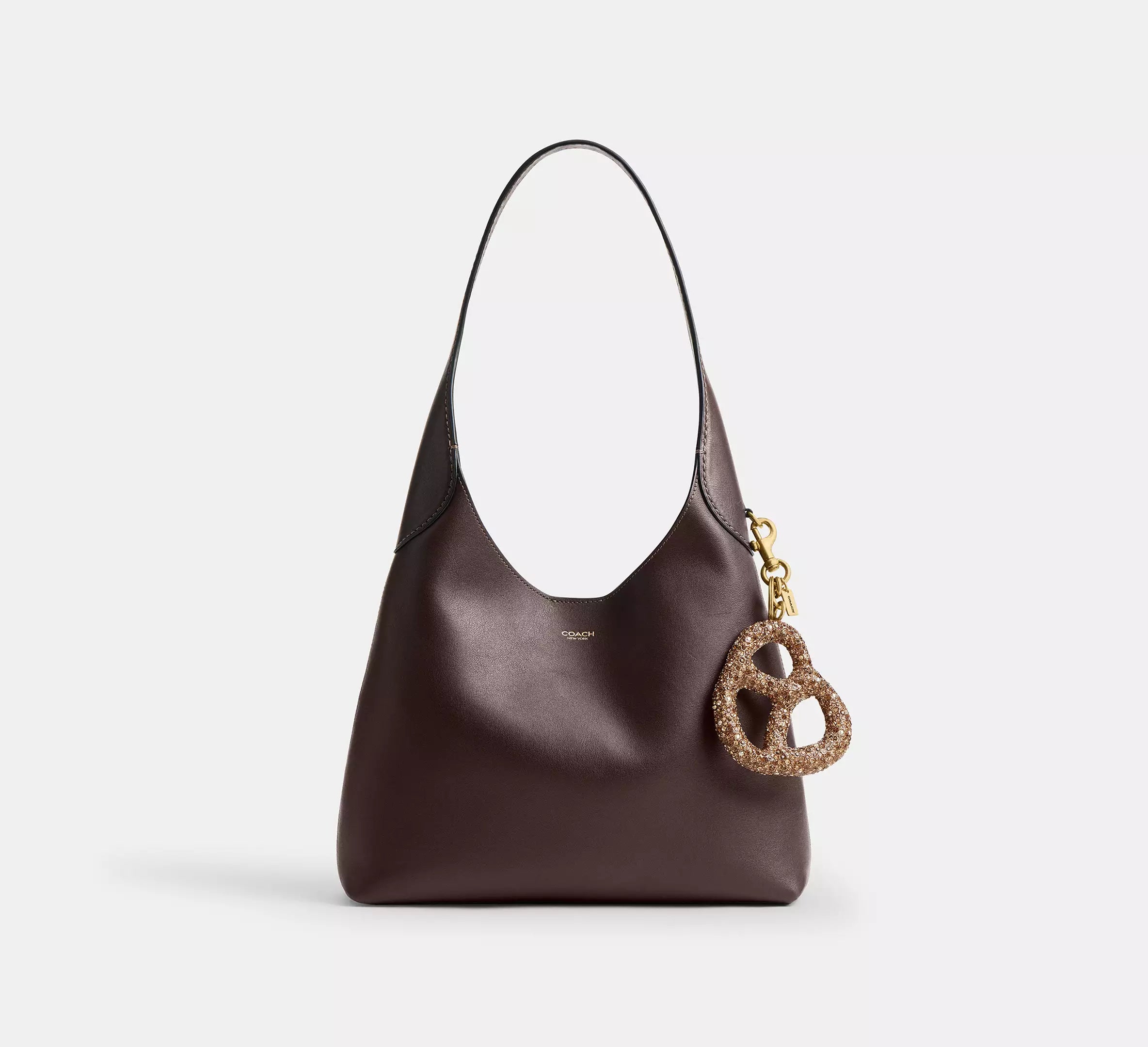 Coach Crystal Pretzel Bag Charm - Brass/Brown – Kanadadan Kapına